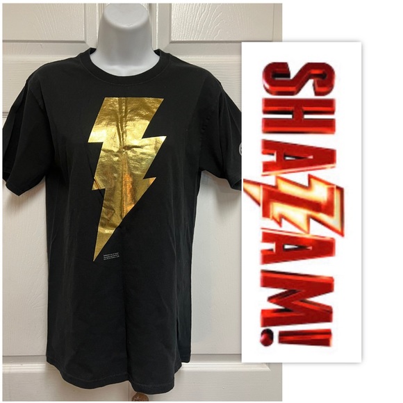shazam | Shirts | Shazam For Hanes Graffiti Lightning Bolt Tshirt ...